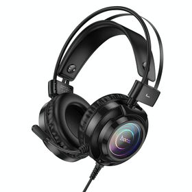 RGB Wired Gaming Headset/Headphone with Microphone - 2m Cable-HOCO W110 ...