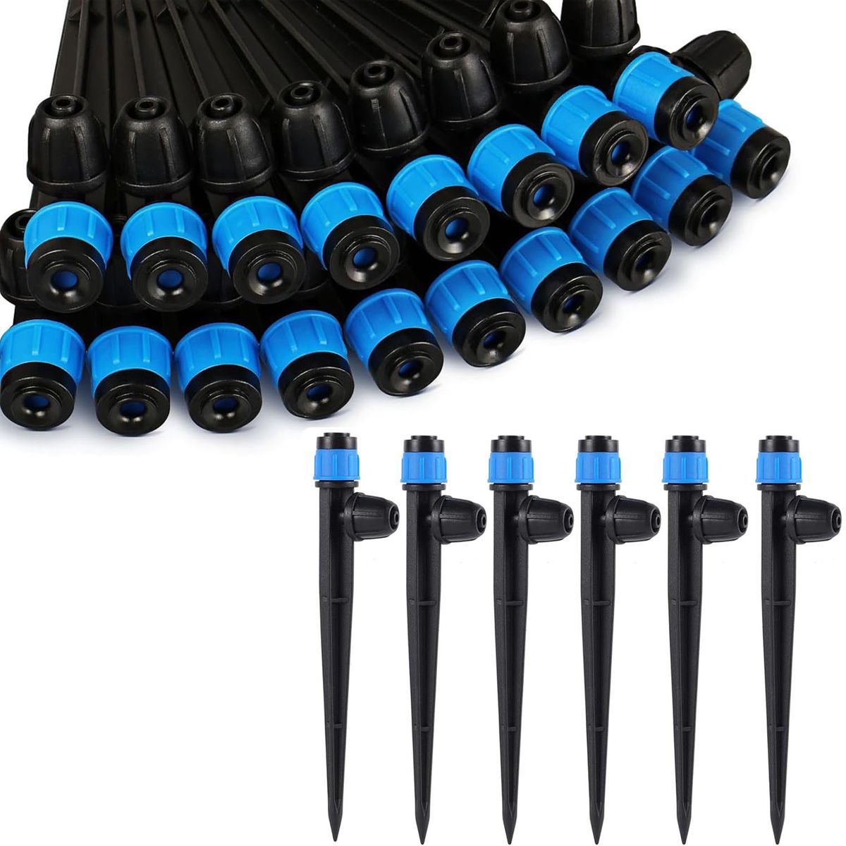 30 Pcs Drip Emitters for 1/4" Drip Irrigation Tubing,Vortex Drip ...