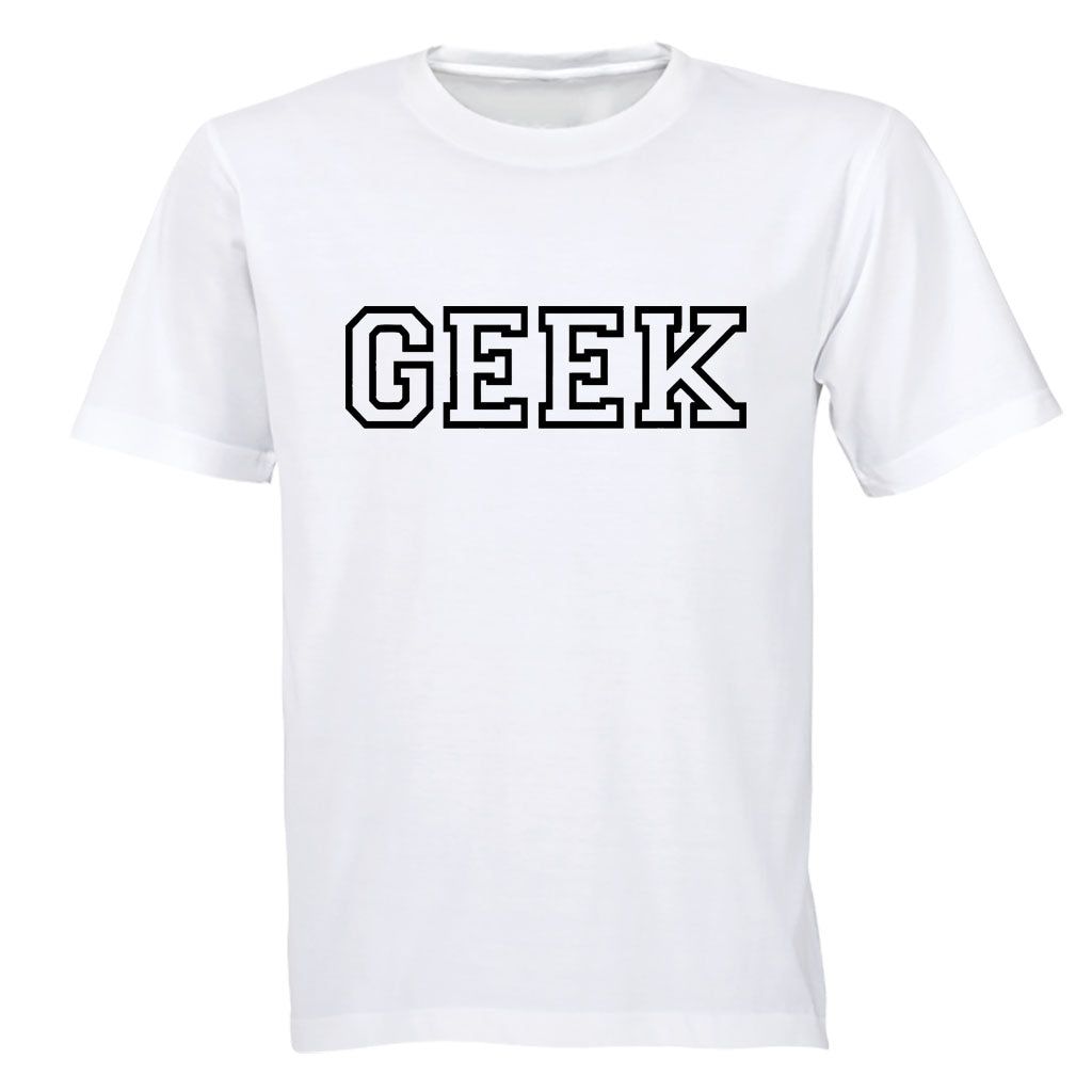 Geek - Outline - Adults - T-Shirt | Shop Today. Get it Tomorrow ...