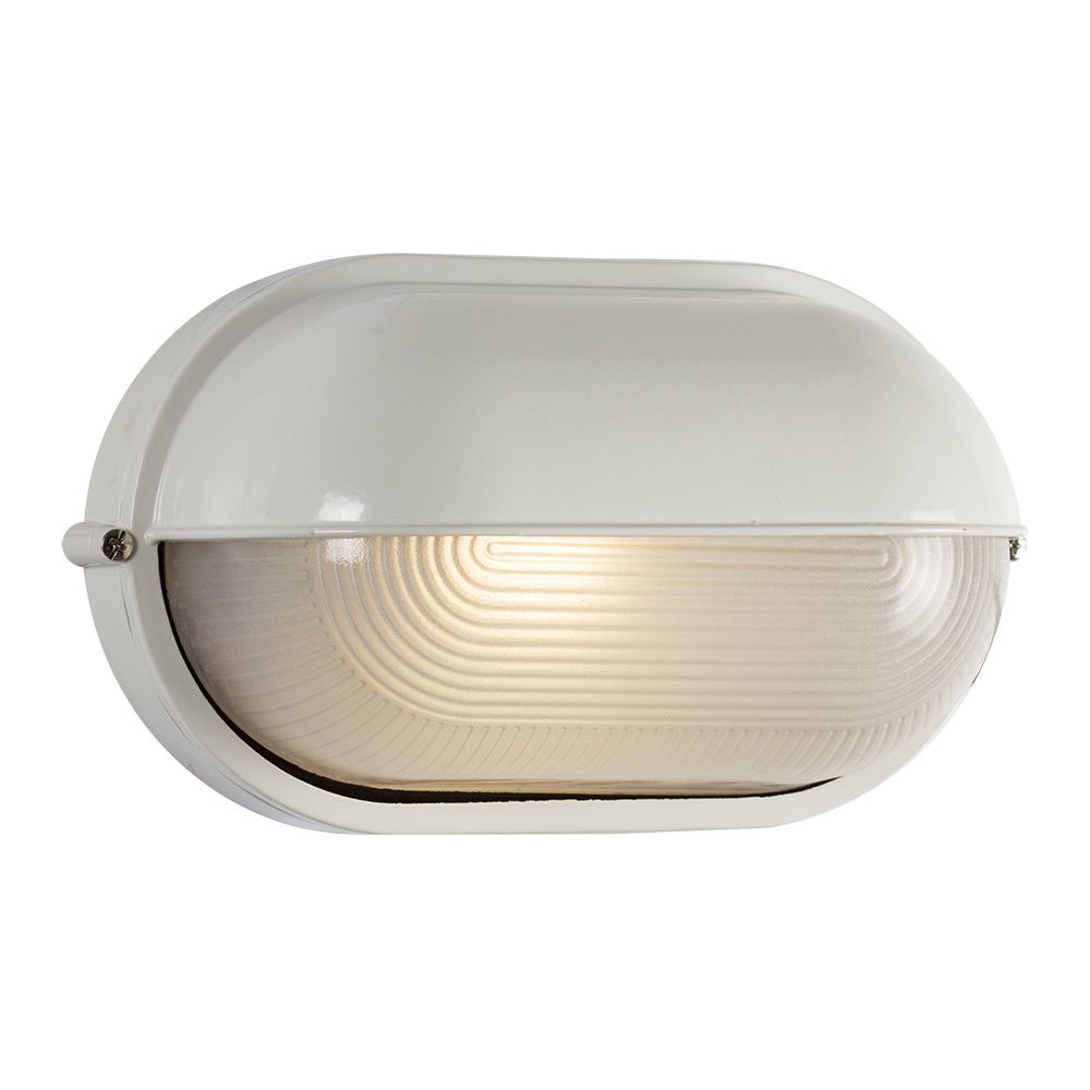 Eurolux - Oval - Large - Eyelid - Bulkhead - White - 100w - 2 Pack ...