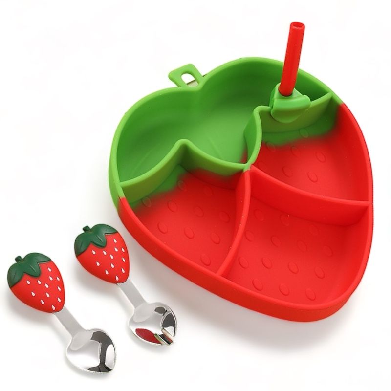 Food Grade Strawberry Silicone Cutlery | Shop Today. Get it Tomorrow ...
