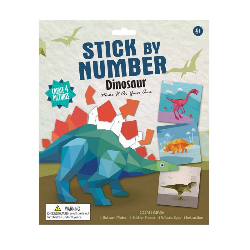 Sticker By Number - Dinosaurs | Shop Today. Get it Tomorrow! | takealot.com