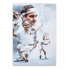 Roger Federer Collage Poster - A1 | Shop Today. Get it Tomorrow ...