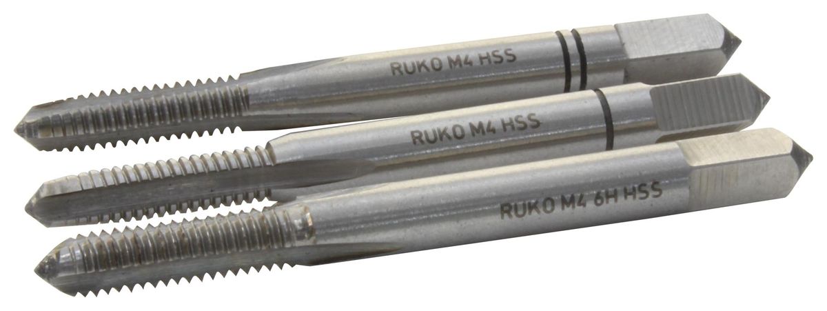 Ruko (230-040) Tap Set, M4 x 0.7 mm, 3 Piece | Shop Today. Get it ...