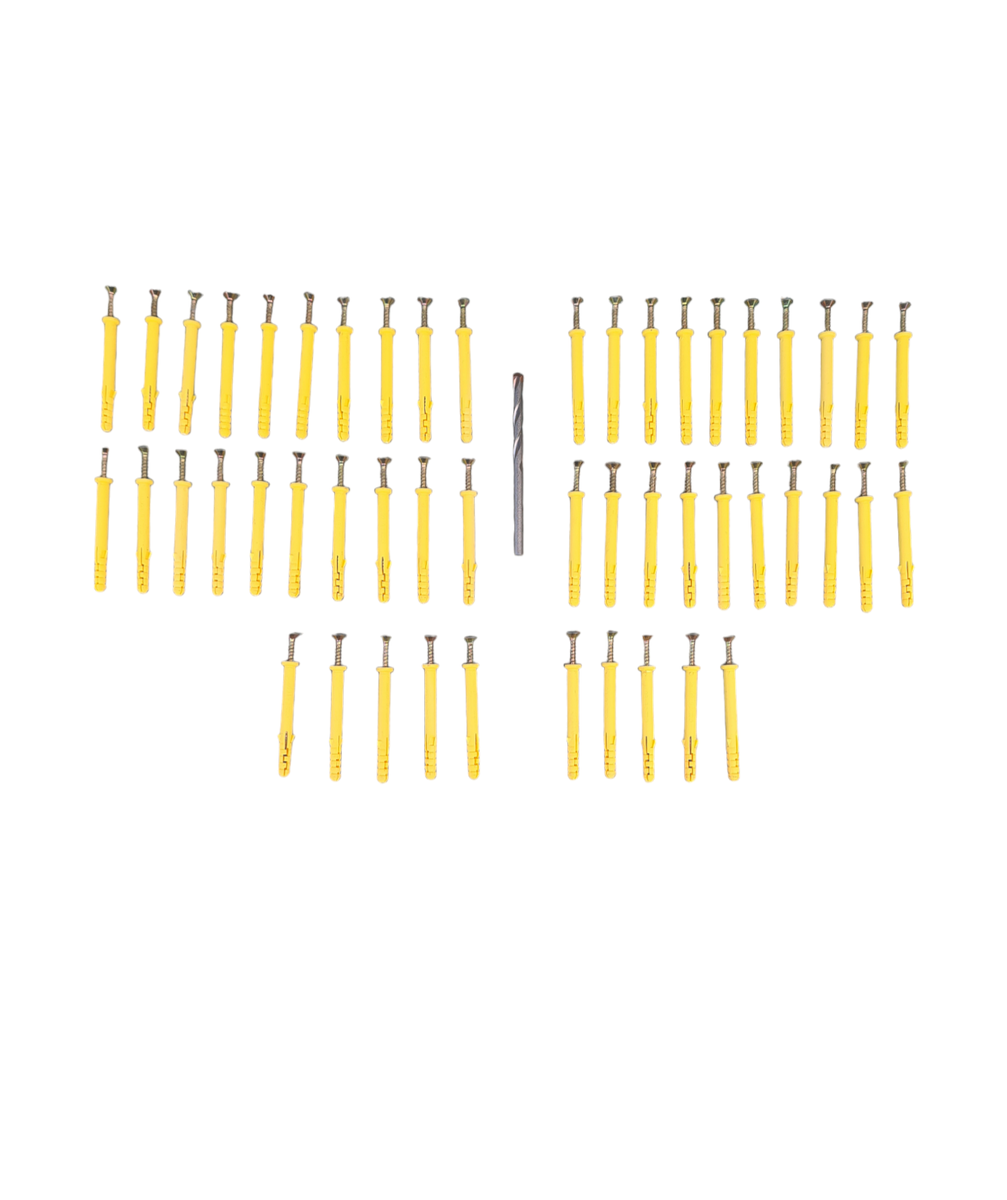 1 Drill Bit 6mm & 50 Pack Wall Plug Nail In Anchor - Value Pack | Shop ...