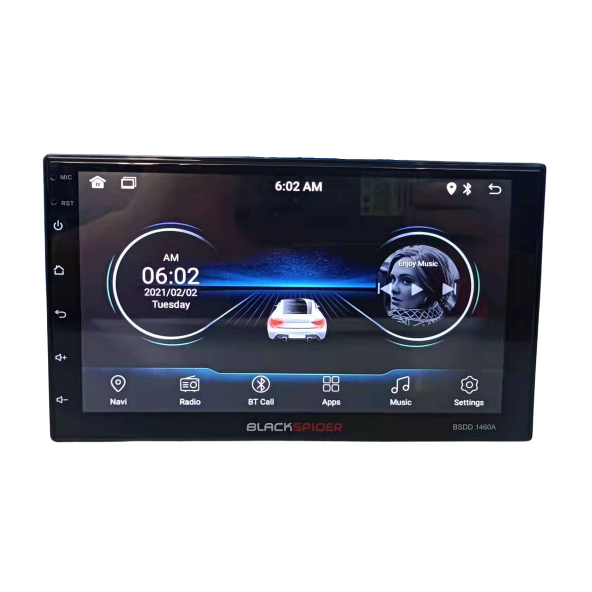Car Radios - Blackspider BSDD1460A 2Din Wireless Apple CarPlay Android ...