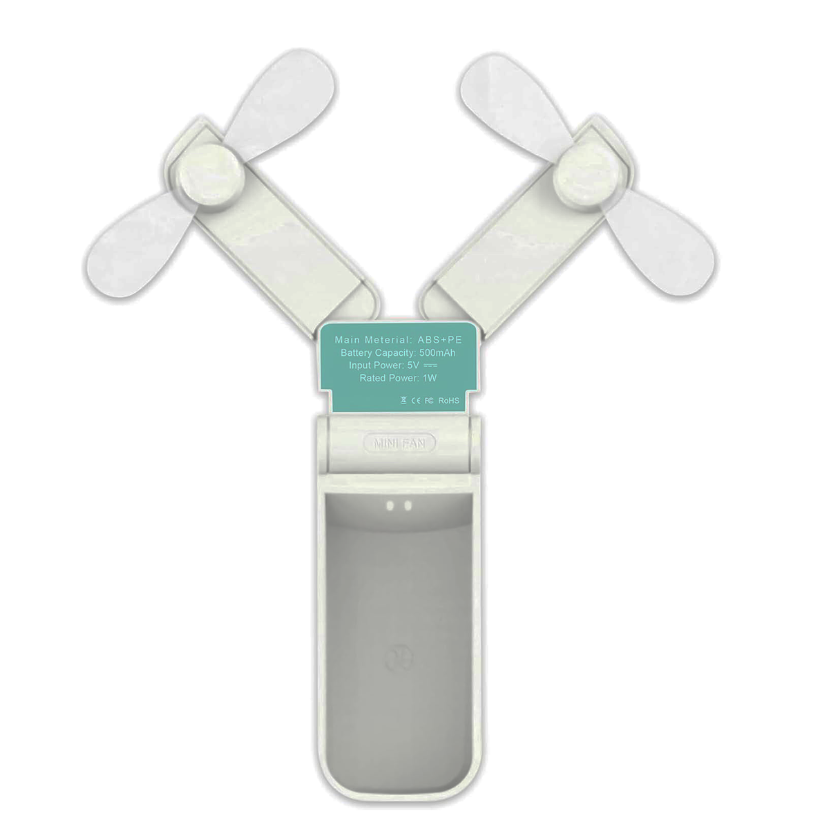 Mini Rechargeable Fold-up Fan Twin Blade | Shop Today. Get it Tomorrow ...
