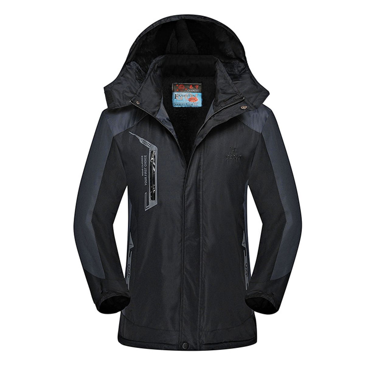 Cotton Regular Anorak-Men's Coat Waterproof Jacket Outdoor Hooded ...