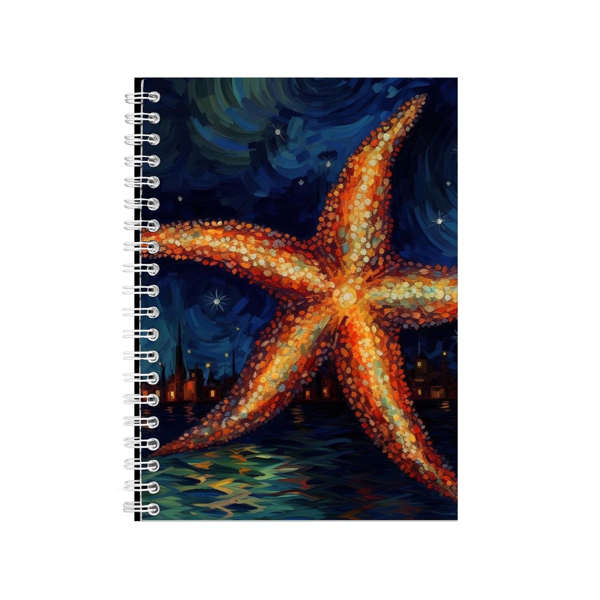STARFISH Starry Night Notebook Art Gift Idea Notepad Pad 116 | Shop ...