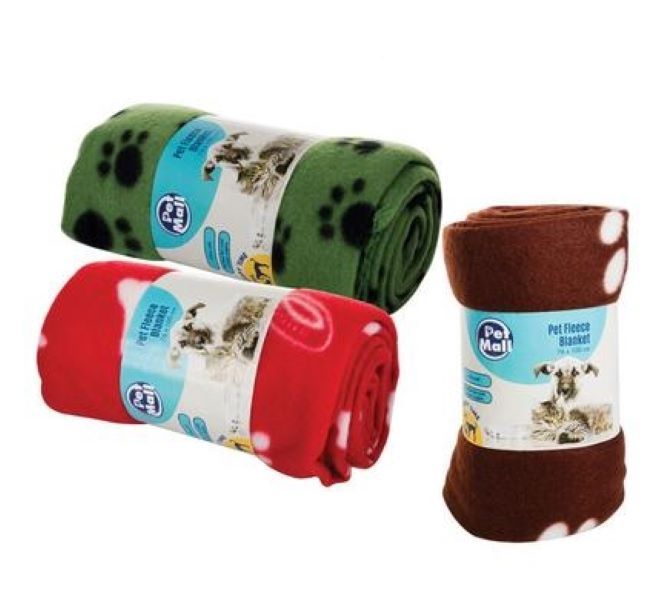 Pet Mall - Pet Fleece Blanket - 76x100cm - Set Of 3 | Shop Today. Get ...