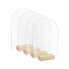 10x14cm Acrylic Blank Arch Blank Sign with Wooden Stand | Shop Today ...