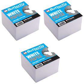 Butterfly Memo Cube Paper Refill - White Paper X3 | Shop Today. Get it ...