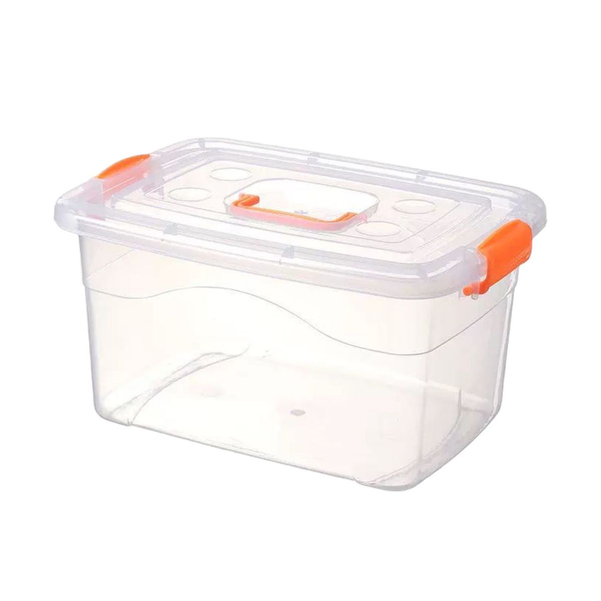 33cm Clear Plastic Storage Box With Lid Clothes Toy Snacks Book Storage ...