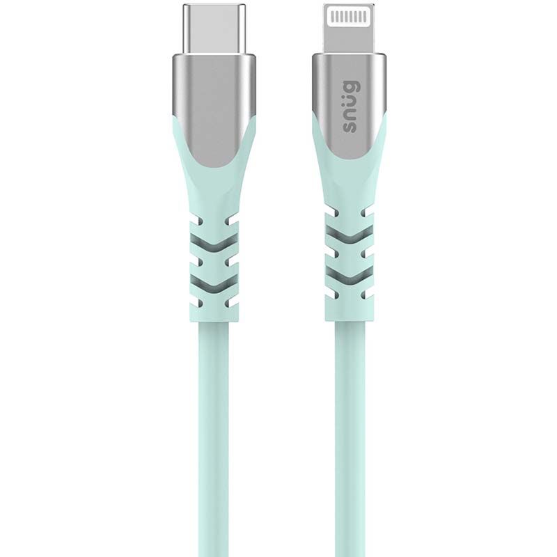 Snug MFI Lightning to Type C Silicone Cable 1.2m - Blue | Shop Today ...