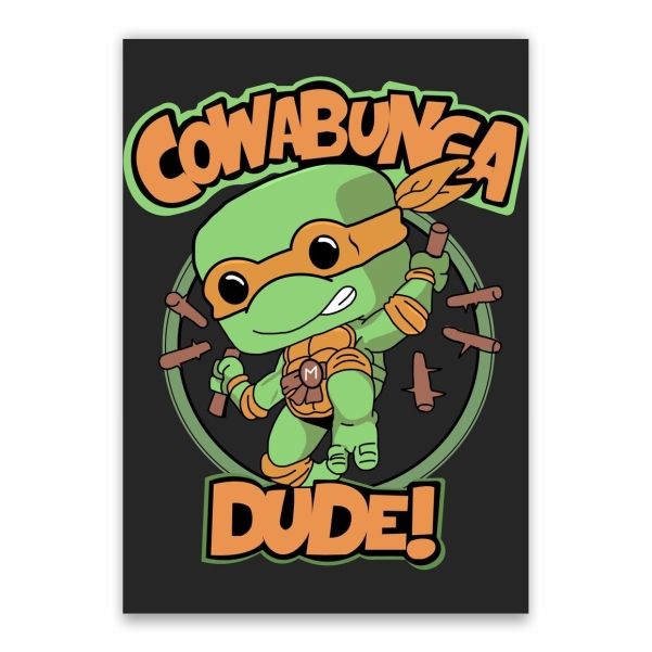 Cowabunga Dude Poster - A1 | Shop Today. Get it Tomorrow! | takealot.com