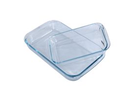 Rectangular Glass Oven-Safe Baking Roasting & Casserole Dish Set 1L & 2 ...