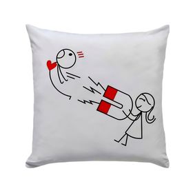 Sweet Stick Figure Valentines Day Pillow/Cushion - 30cm x 30cm | Shop ...