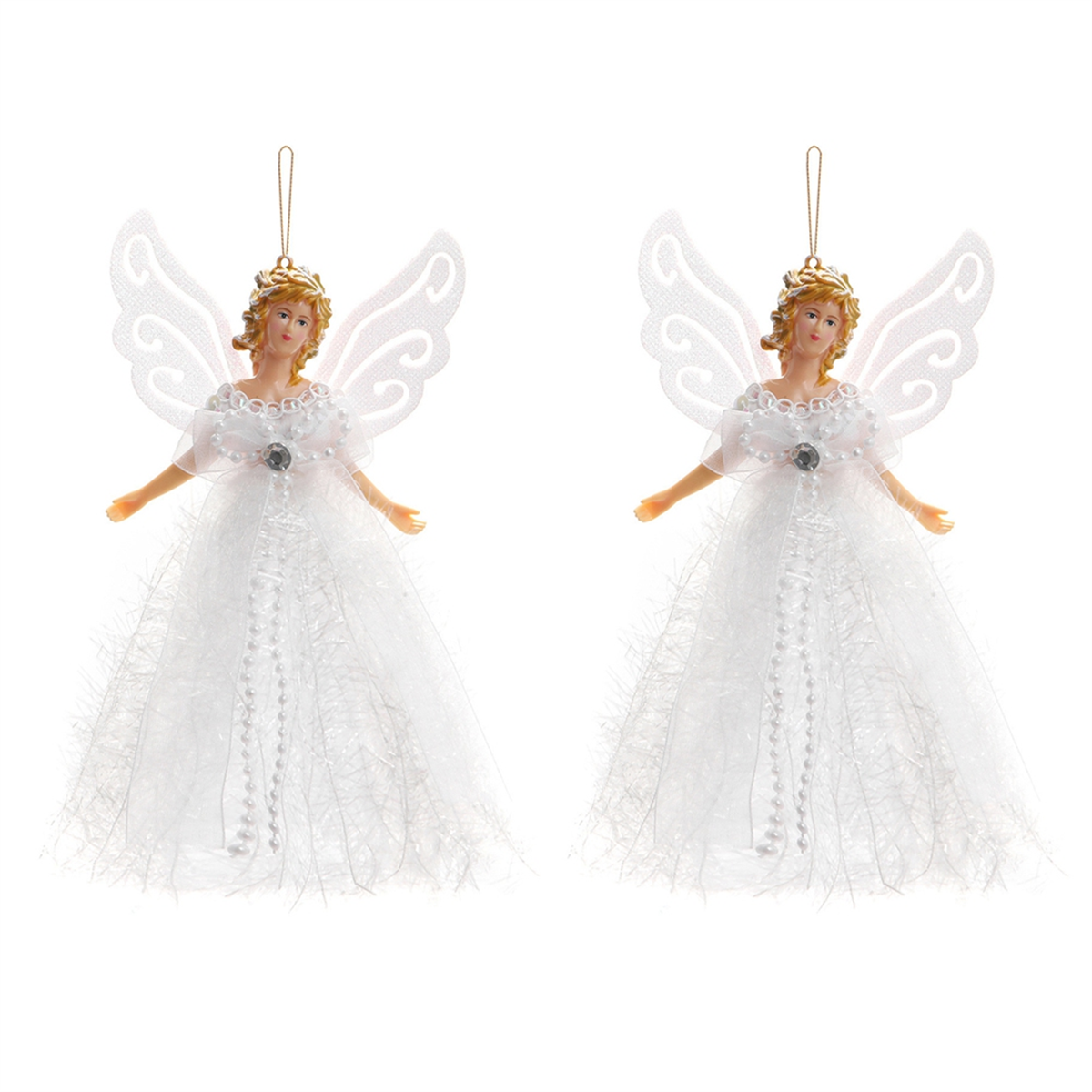 Christmas Statue Pendant Christmas Flying Angel Fairy Statue Holiday ...