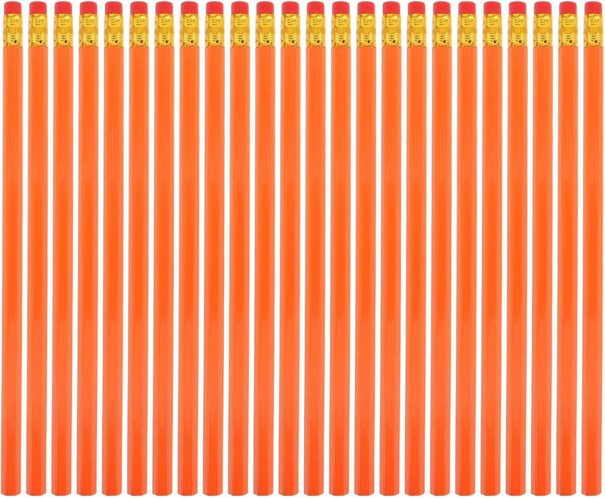 24pcs Yellow Hb Student Pencils with Wood Barrel for School Writing and ...