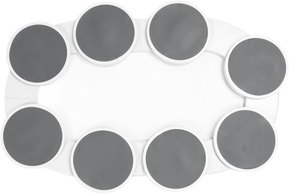 Synergy360 Lazy Susan 8 Plate Turntable Expandable for Dining Table ...