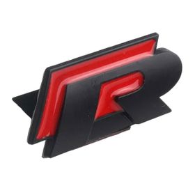 R-Line Design Raised Decal Grille Badge - Red & Matt Black | Shop Today ...