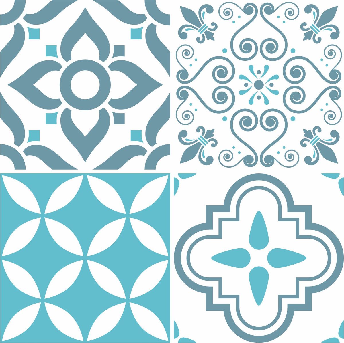 Light Blue Tile Wall Stickers | Shop Today. Get it Tomorrow! | takealot.com