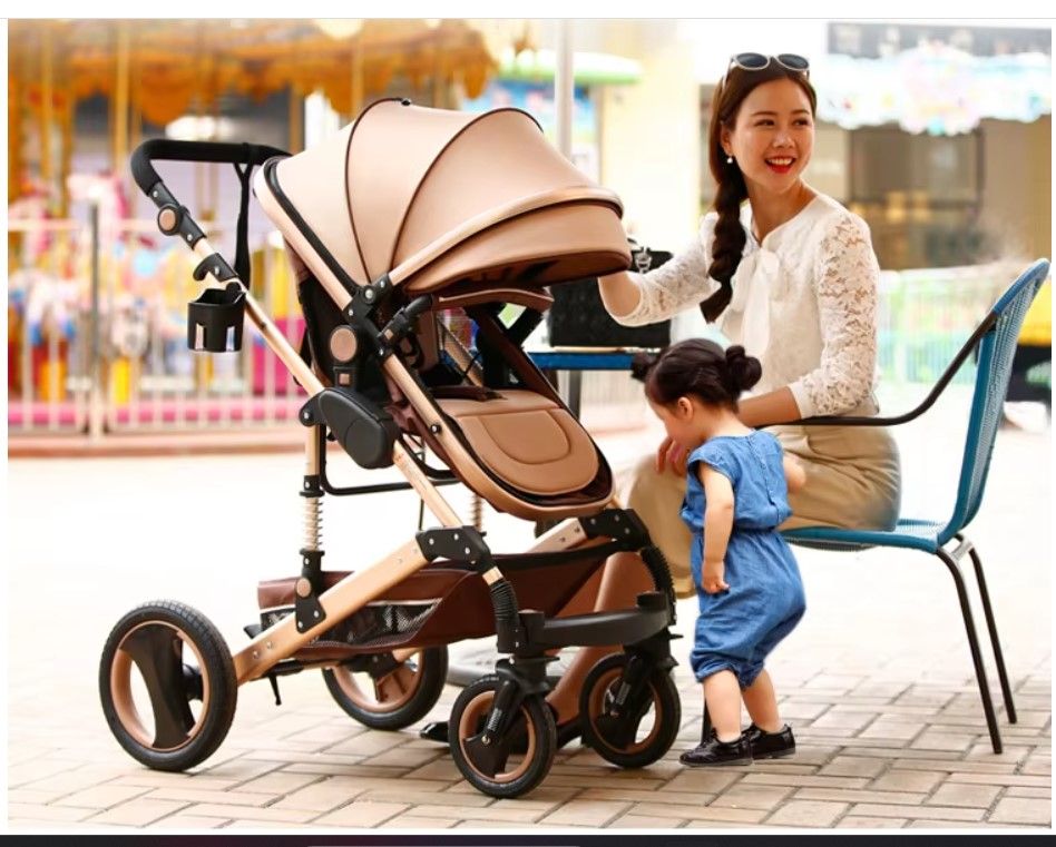 Belecoo 3 in 1 Tyrant Luxury Stroller - Khaki | Shop Today. Get it ...