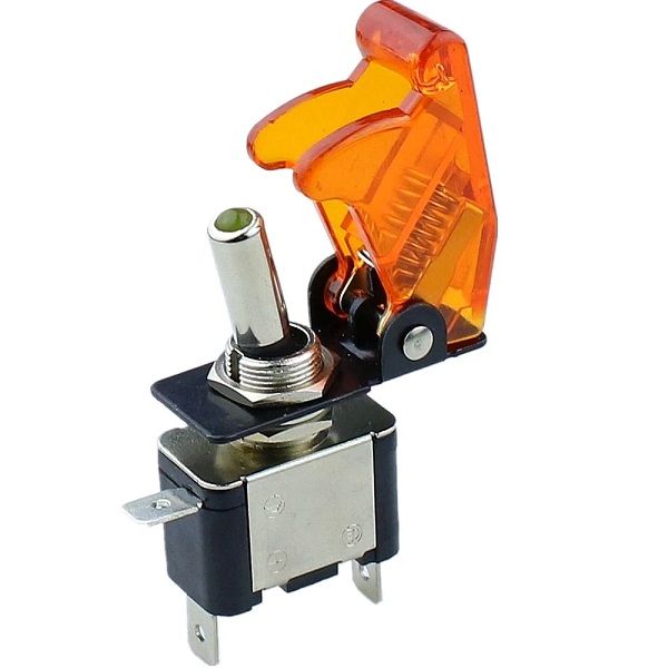 Car Switch Orange Toggle Illuminating LED Tip for Racing | Shop Today ...