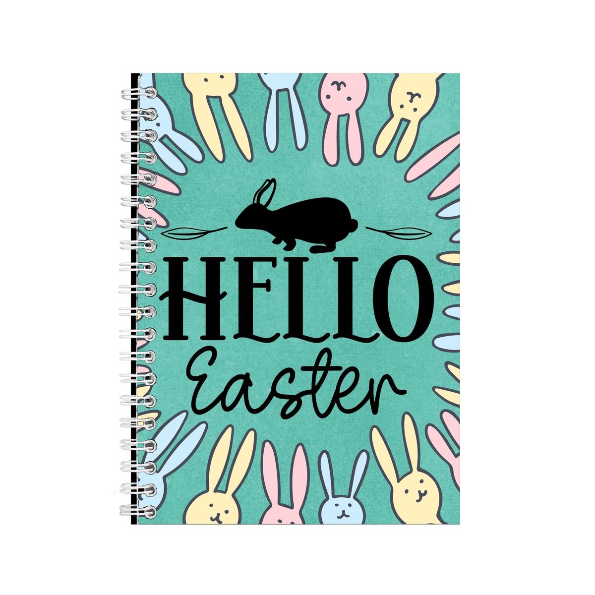 Hello A5 Notebook Spiral and Lined Easter Graphic Design Notepad ...