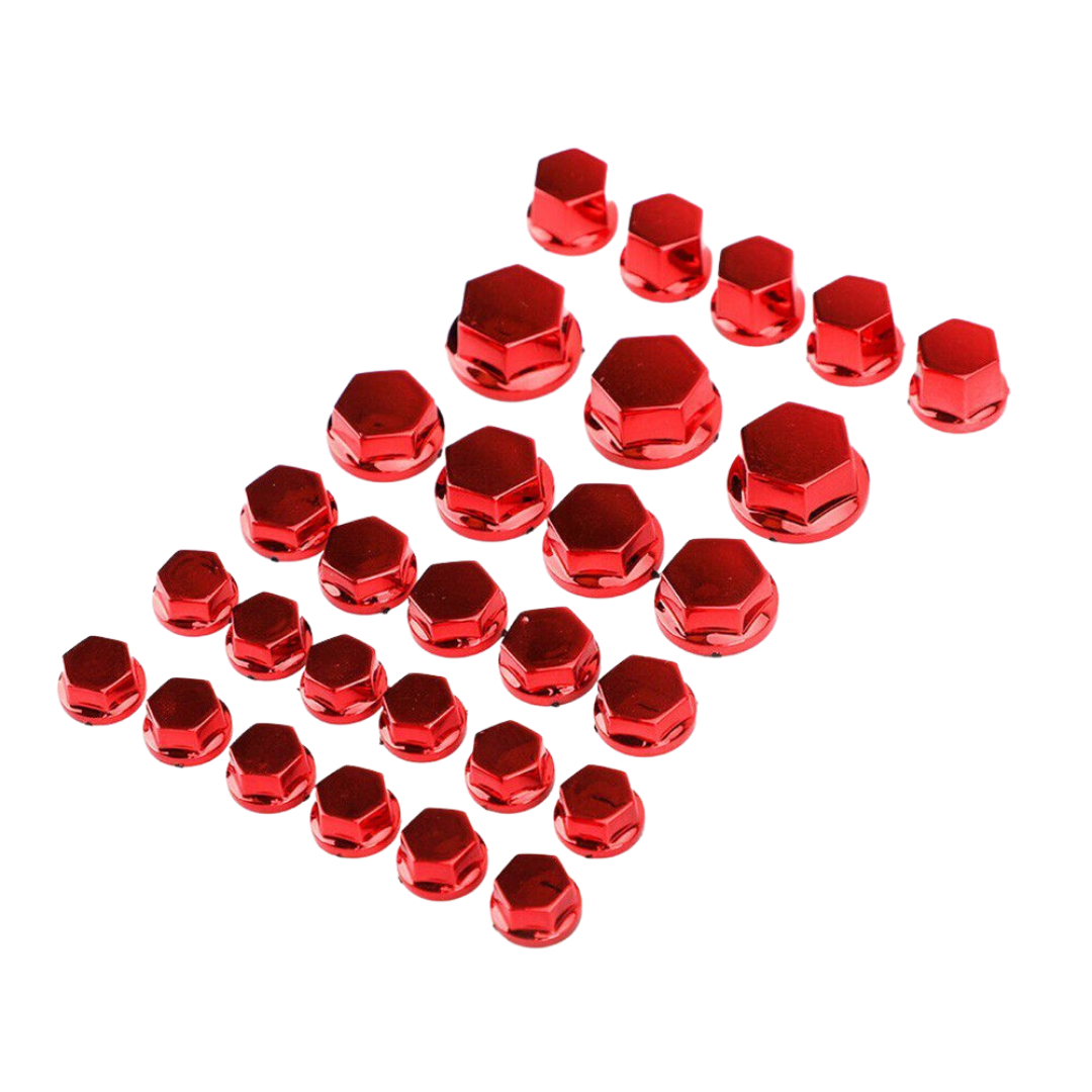 Motorcycle Plastic Bolt Cap Covers (30 Piece) | Shop Today. Get it ...
