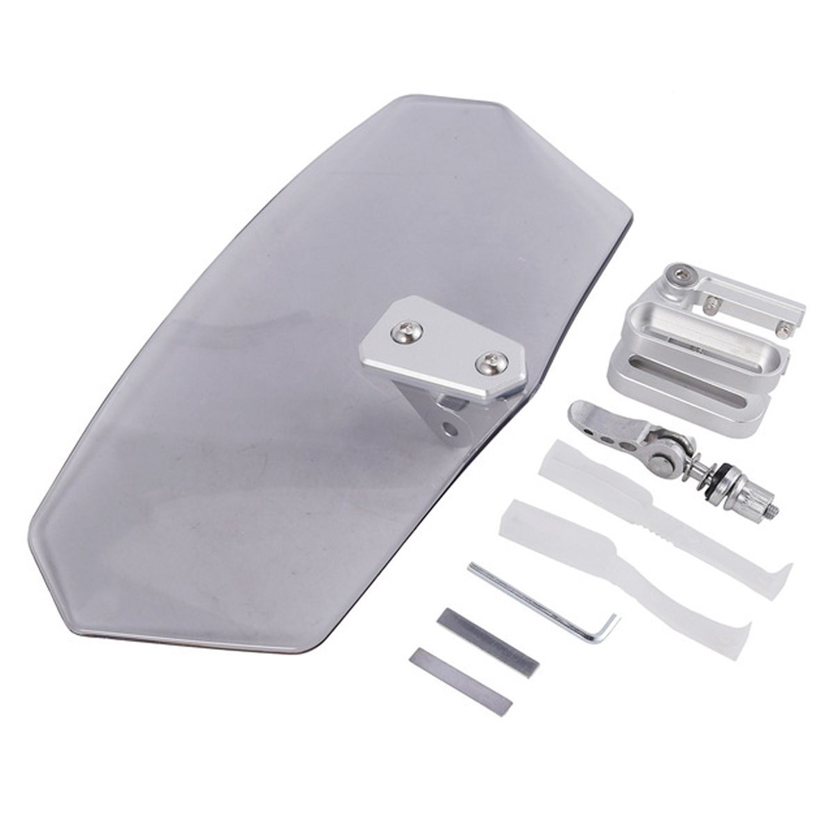 Universal Motorcycle Windshield Extension Adjustable Windscreen Wind ...