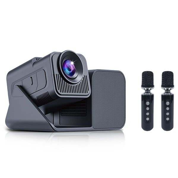 4k Ultra Hd Projector, Karaoke projector, full set with two microphones ...