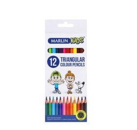 Marlin Kids - 12 Triangular Colour Pencils (Pack Of 12) | Shop Today ...
