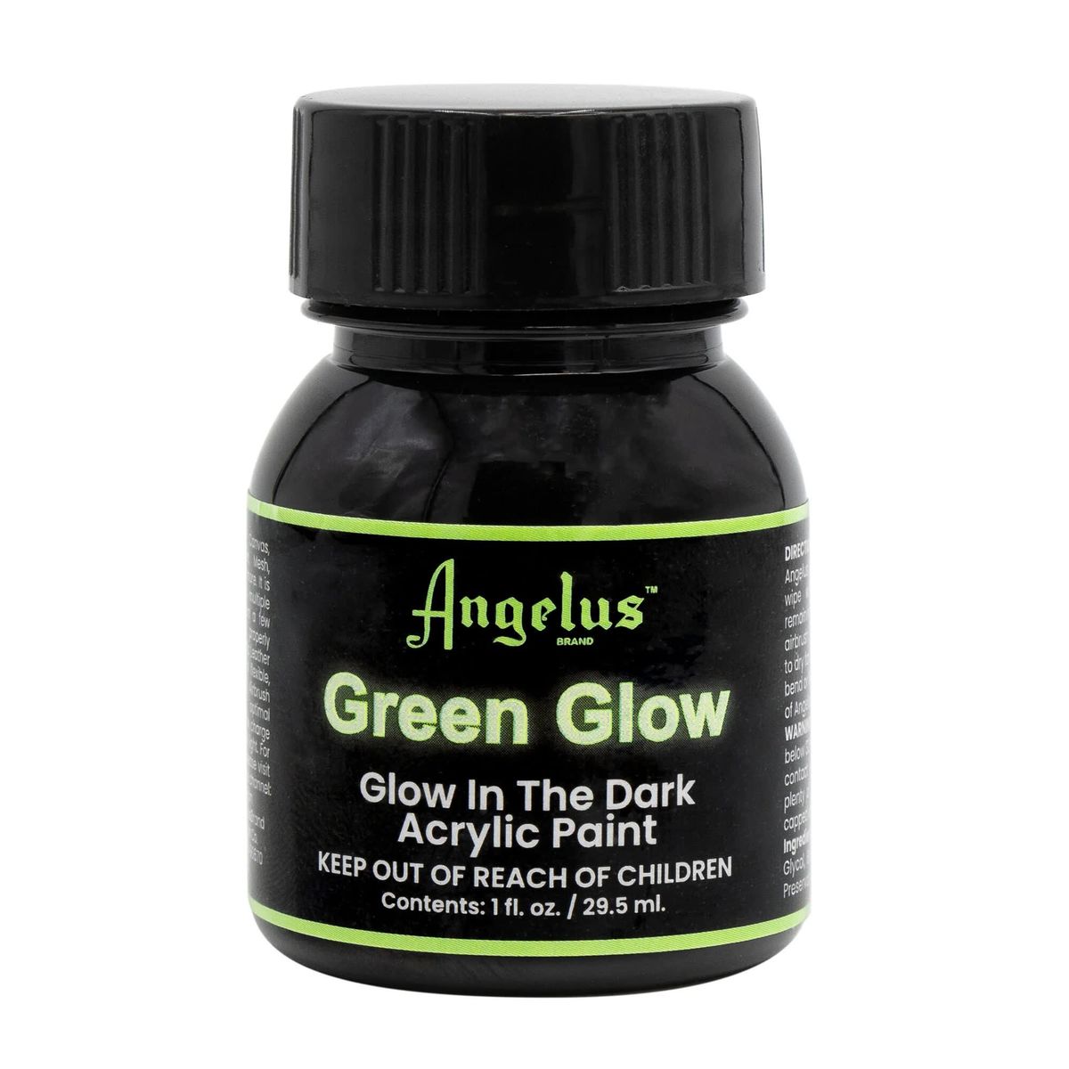 Angelus Acrylic Glow in the Dark Leather Paint - Green Glow 1oz | Shop ...