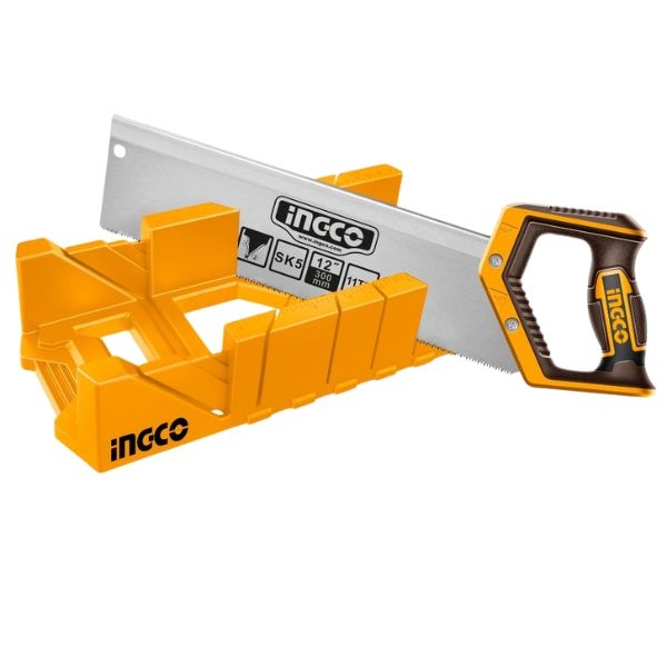 Ingco - Mitre Box and Back Saw Set -for Precise Angled Cuts - 300mm ...
