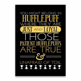 Hufflepuff Characteristics Poster - A1 | Shop Today. Get it Tomorrow ...