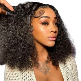 VSP 14Inch Peruvian Hair Waterwave Glueless Curly Wig-Full Lace Frontal ...