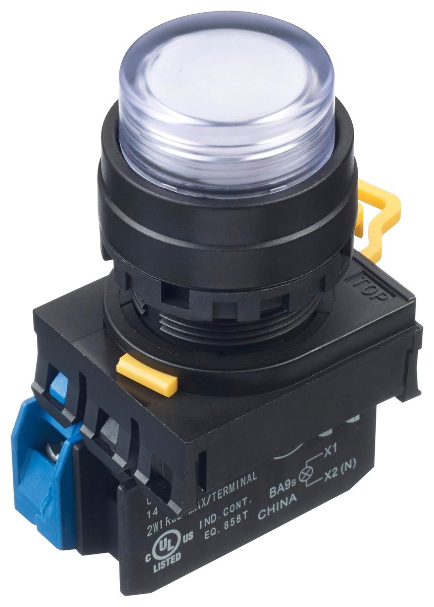 Idec (YW1L-M2E10Q4PW) Industrial Pushbutton Switch, YW, 22.3 mm, SPST ... Idec (YW1L-M2E10Q4PW) Industrial Pushbutton Switch, YW, 22.3 mm, SPST ...