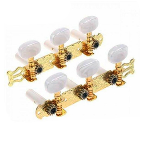 Classical Guitar Machine Heads - 3R3L Gold with White Pearloid Buttons ...