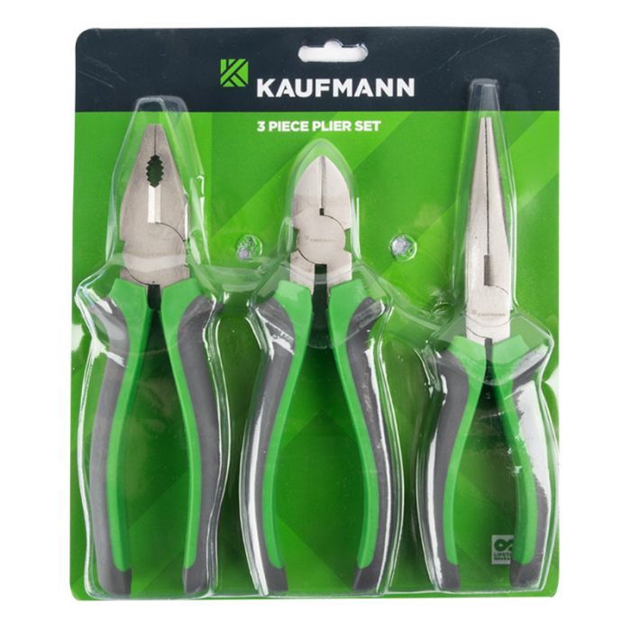 Kaufmann - X Pliers 3 Piece Set Soft Handle | Shop Today. Get it ...