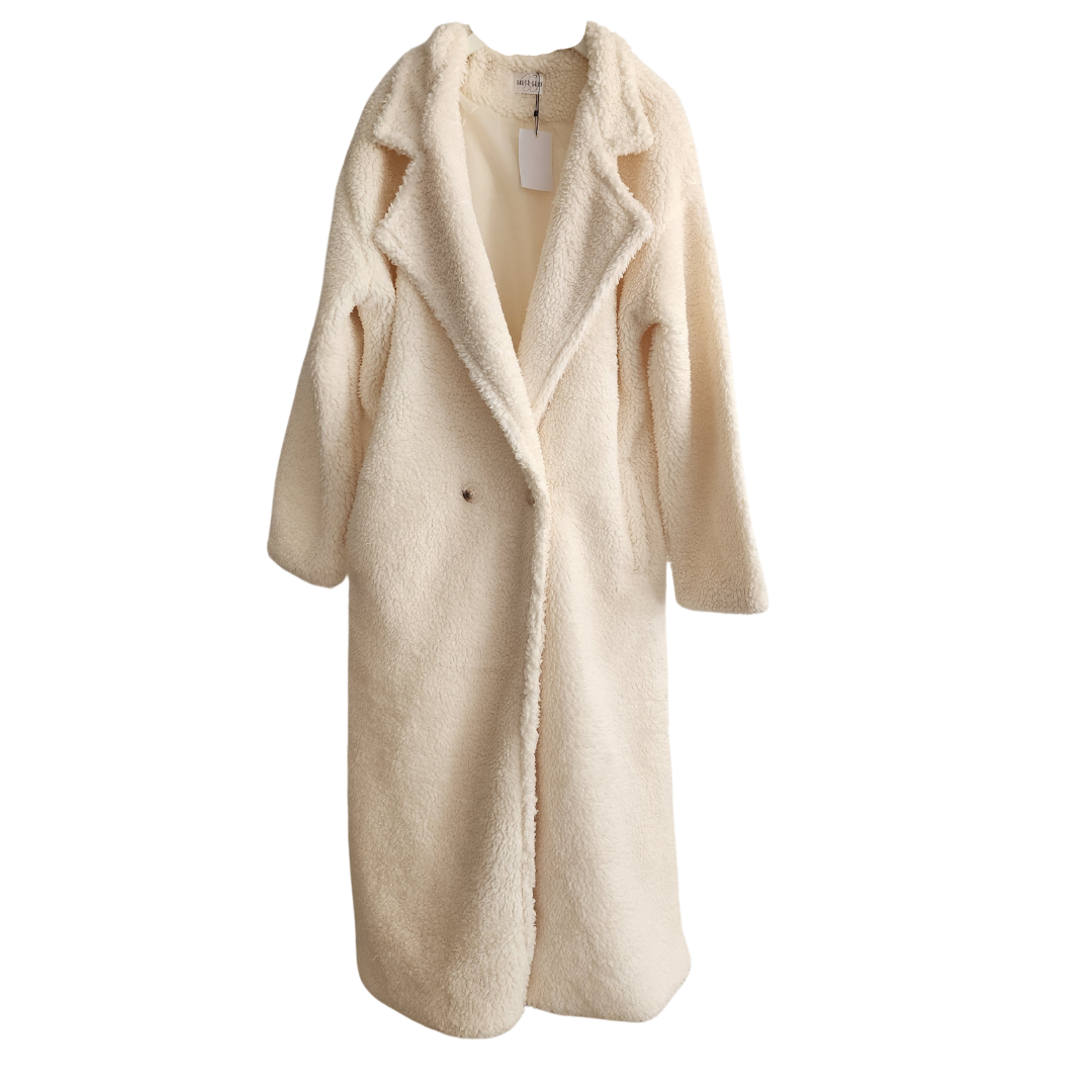 Long Teddy Coat Double Breasted Women's Jacket For Winter | Shop Today ...