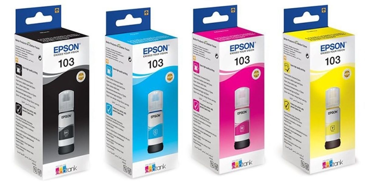 Epson 103 Ecotank -4 Pack (BK/C/M/Y) | Shop Today. Get it Tomorrow ...