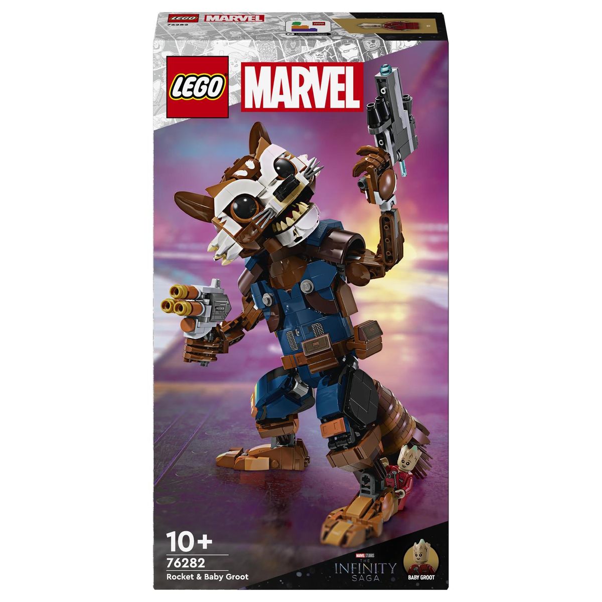 LEGO® Marvel Rocket & Baby Groot 76282 Building Toy Set - 566 Pieces ...