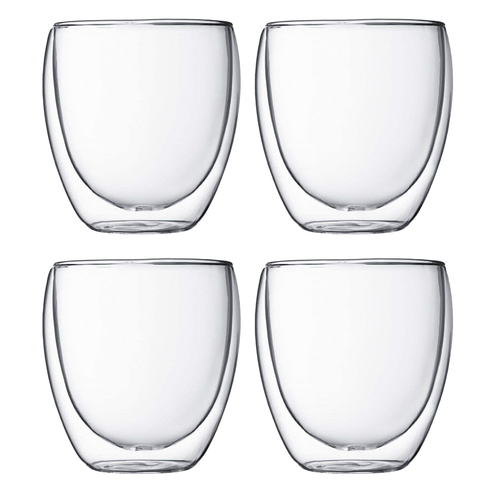 4 Pack Double Layer High Borosilicate Glass Cups Shop Today Get It Tomorrow