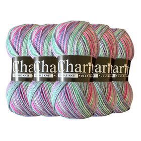 Elle Wool - Charity Double Knit Print Yarn (5 x 100g pack) - Plum Tree ...