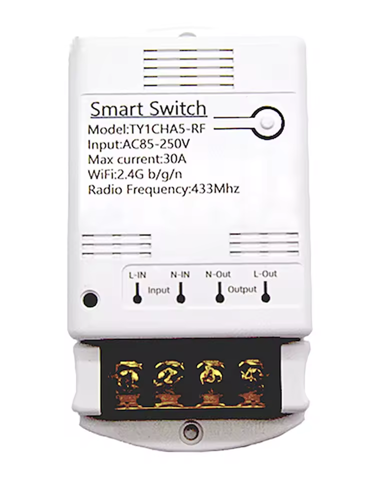 Smart WiFi 30A Relay Switch - Alexa & Google Home Compatible - Geyser ...