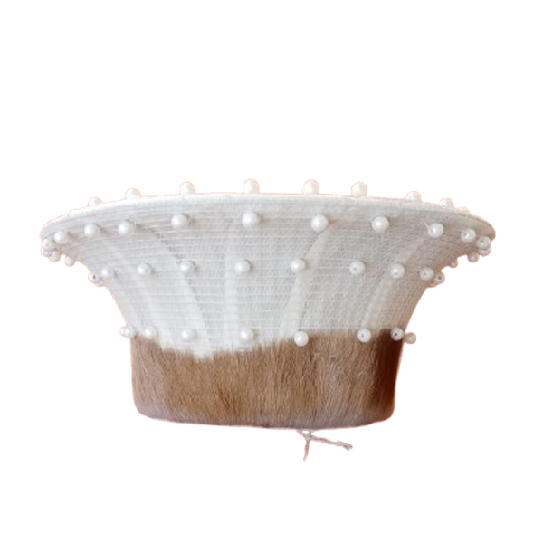 Large Zulu Isicholo Hat Trimmed with Springbok Skin | Shop Today. Get ...