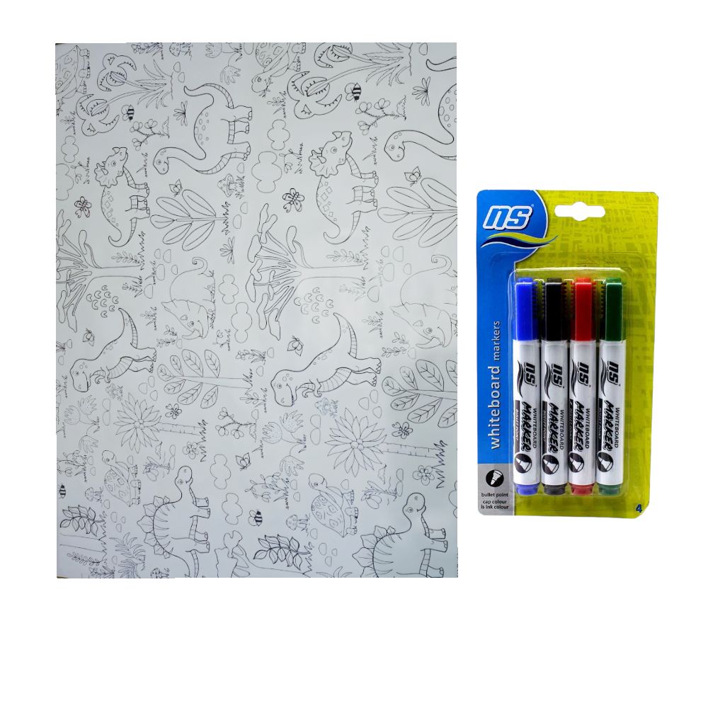 Kids Colouring Mat 1m x 1.4m Erasable Markers Included | Buy Online in ...