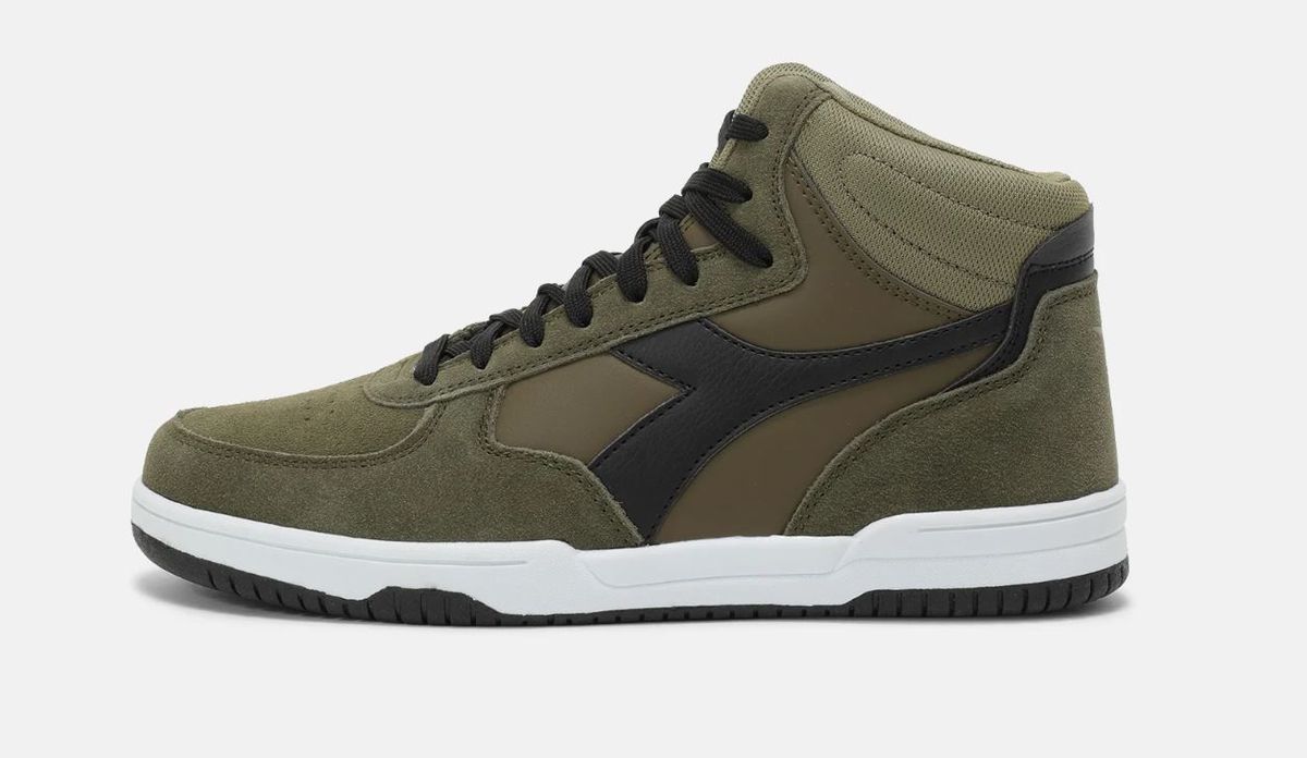 Diadora Raptor Mid S - Dark Olive/Black Men's Lace-Up Sneakers | Buy ...