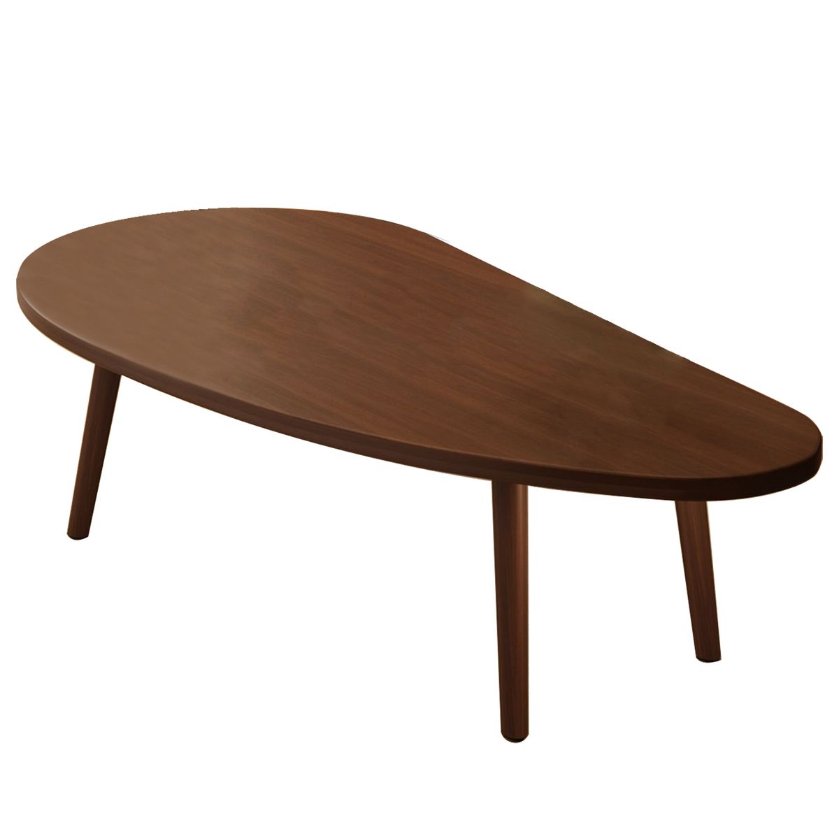 Aiyato Wooden Coffee Table Modern Home End Household Oval Shape Small ...